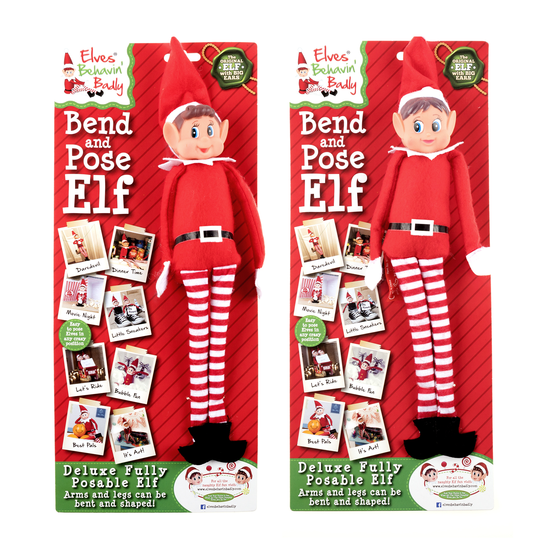 Posable Boy Elf & Posable Girl Elf - Truckloads Coolangatta